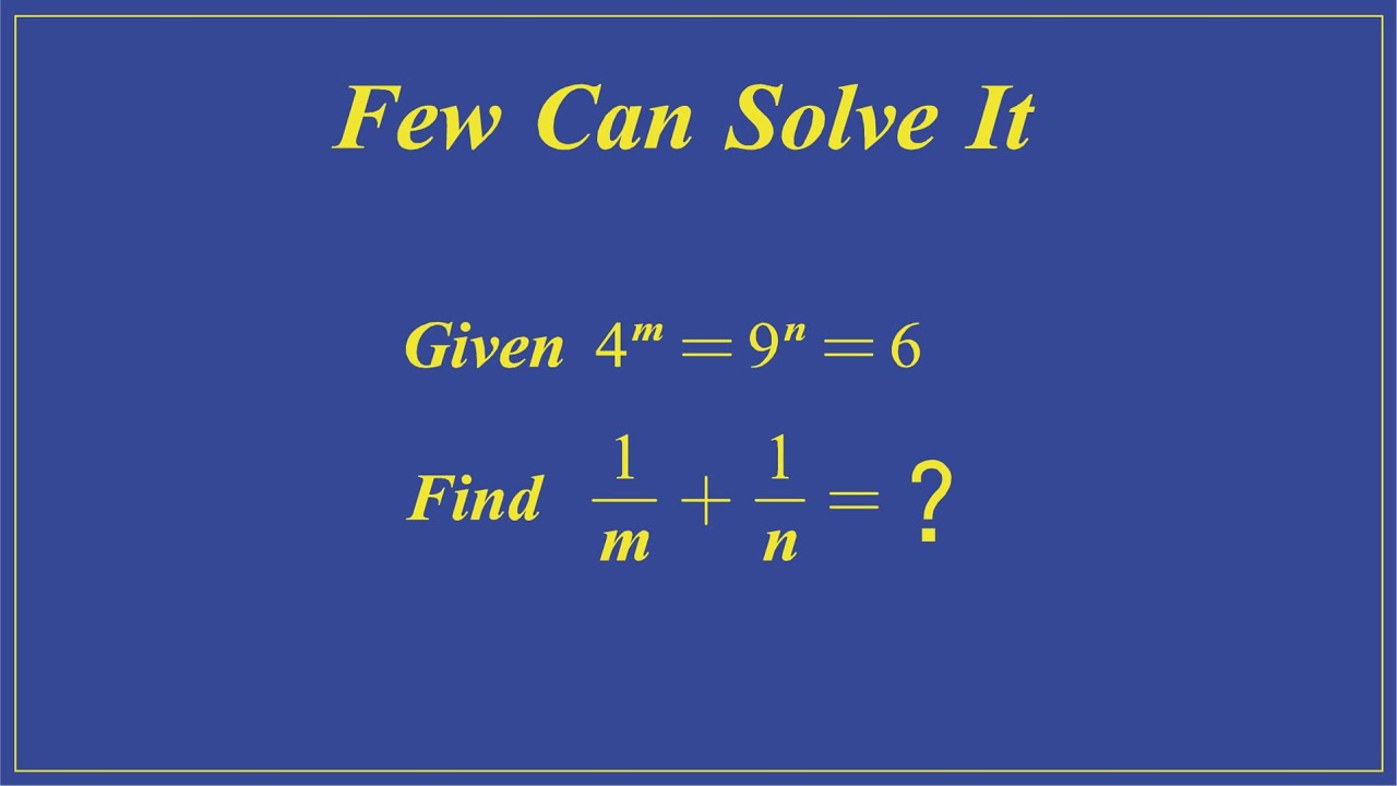 【Interesting & Tricky Math Questions】 -- 03 What Is The Solution ...