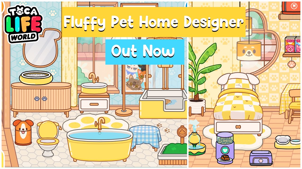 New Fluffy Pet Home Designer Out Now 🐶🥳 | Toca Boca New Home Design ...