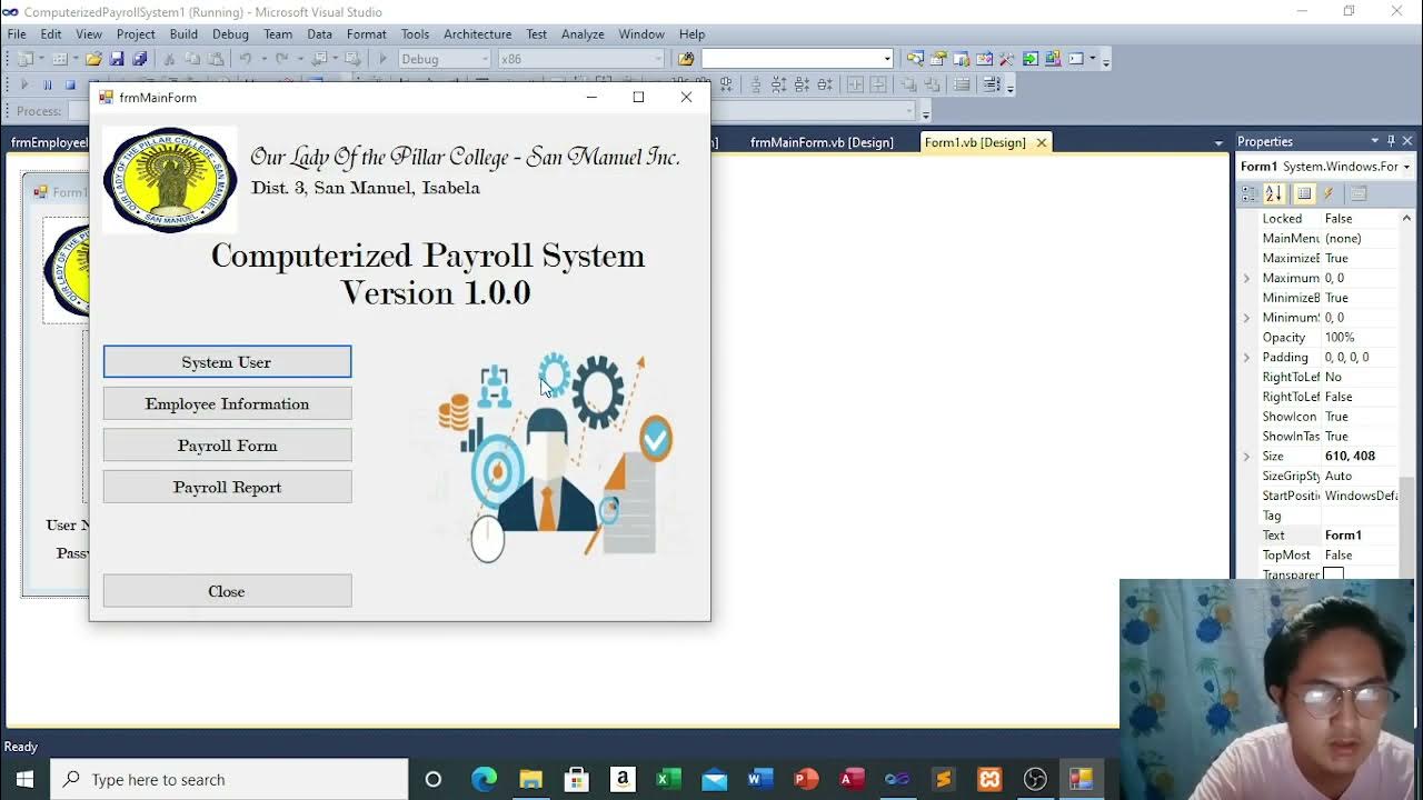 Computerized Payroll System in Vb.net Using MS Access - YouTube