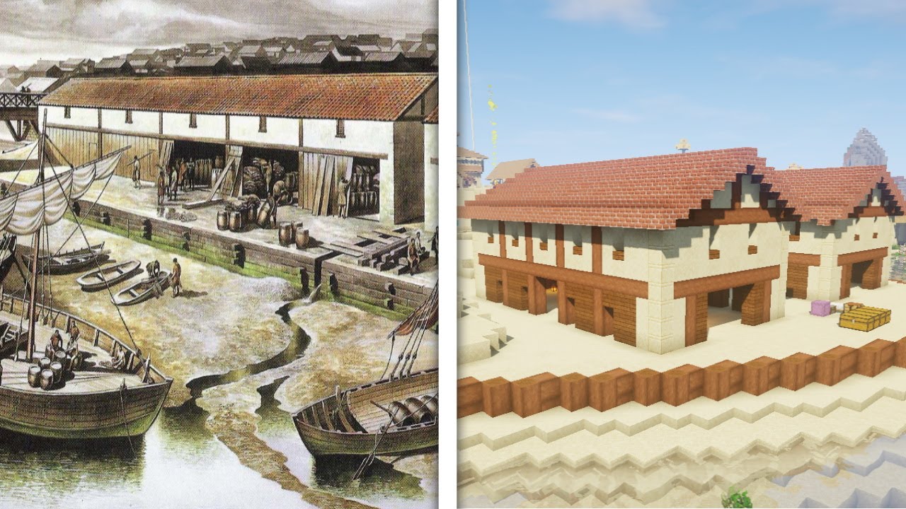 Minecraft Tutorial: A Roman Warehouse! - YouTube