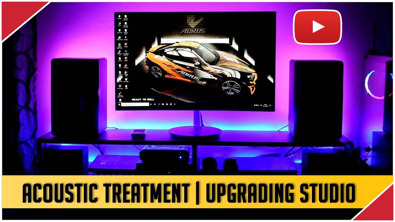 Acoustic Panel Installation Vlog | Upgrading Home Studio - YouTube