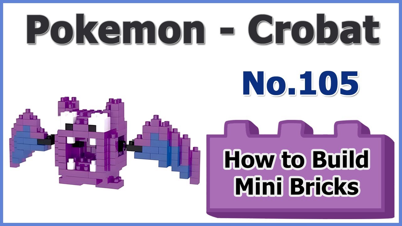 How to Build Mini Blocks Pokemon Crobat No.105 Review Instructions ...