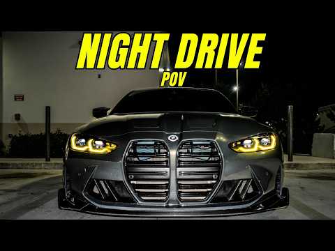 BMW M4 COMPETITION NIGHT DRIVE POV - PURE SOUND