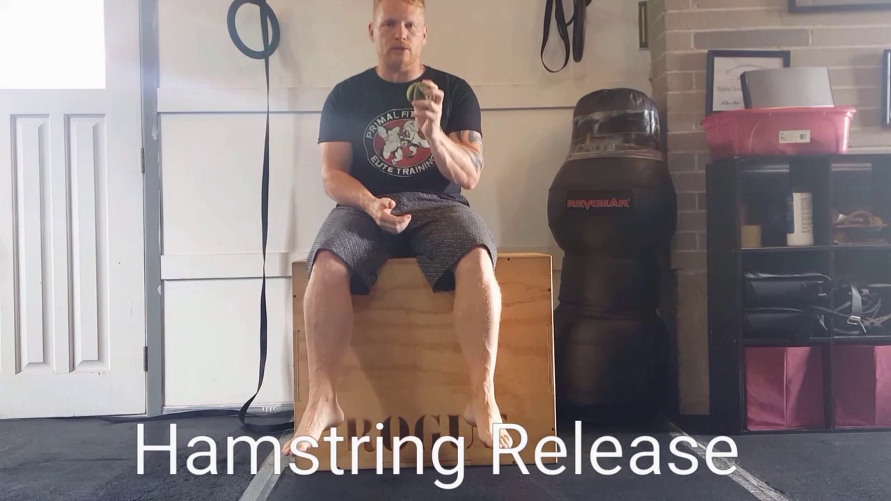 Tight hamstring release - YouTube