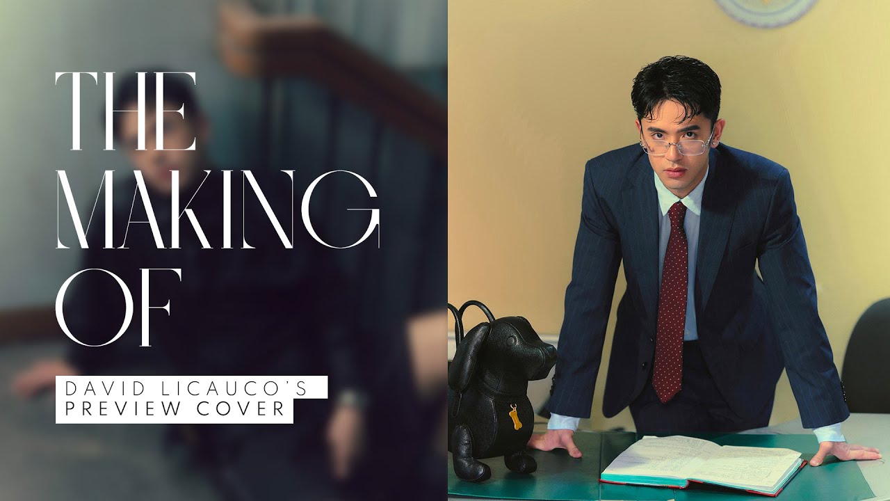 The Making Of David Licauco's Preview Cover Shoot | The Making Of ...