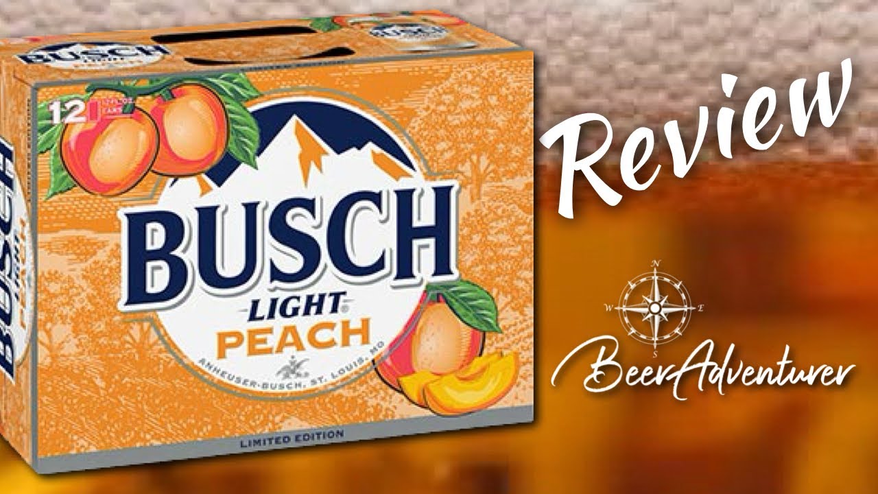 Busch Light Peach | Beer Review - YouTube
