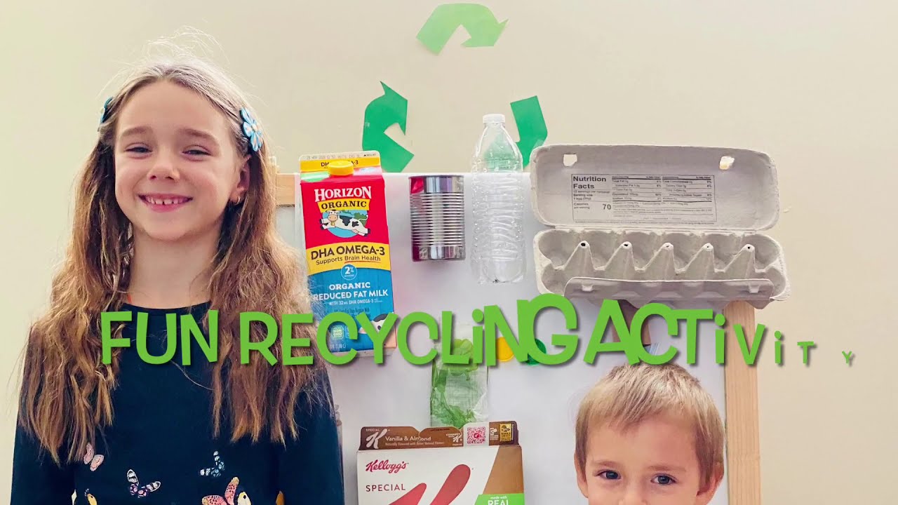 Fun Recycling Activity For Kids - YouTube