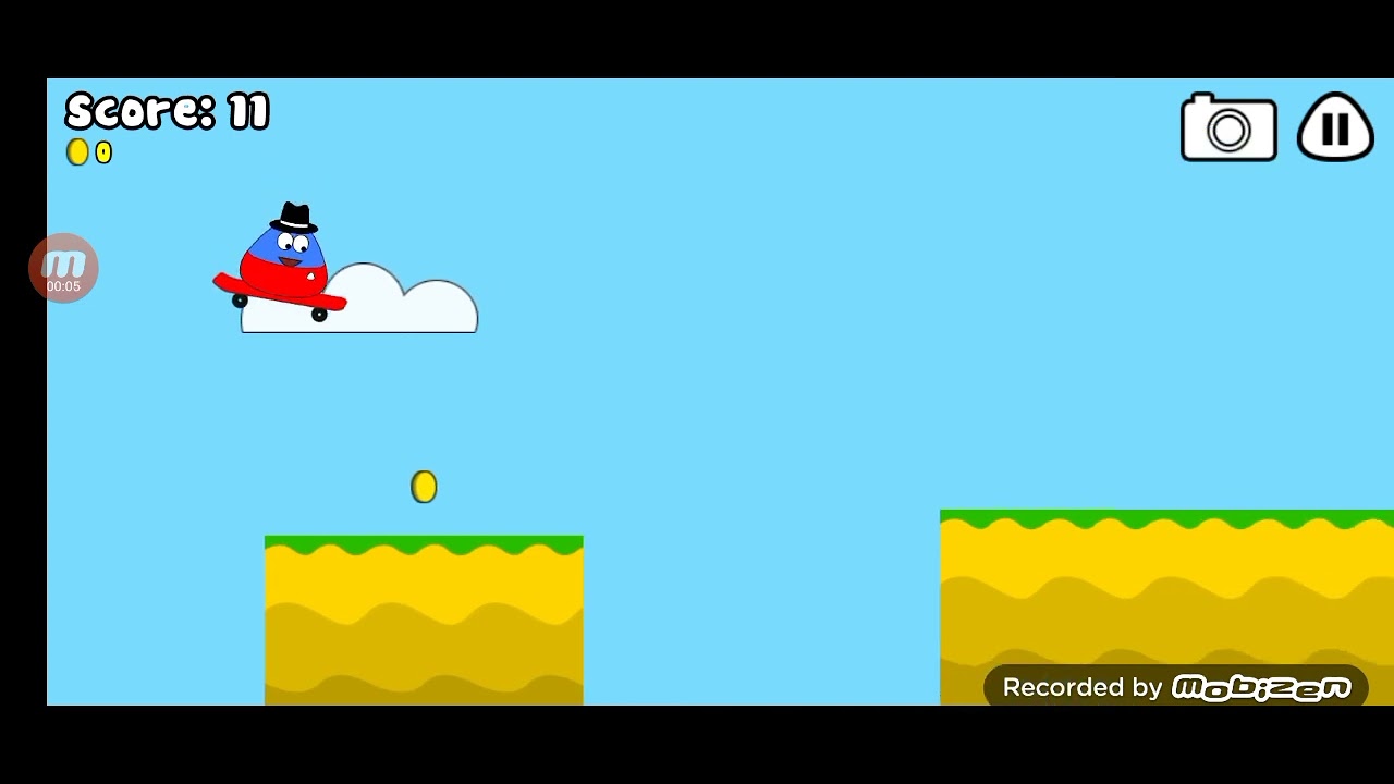 Pou Game Over = Pou Hit A Rock - YouTube