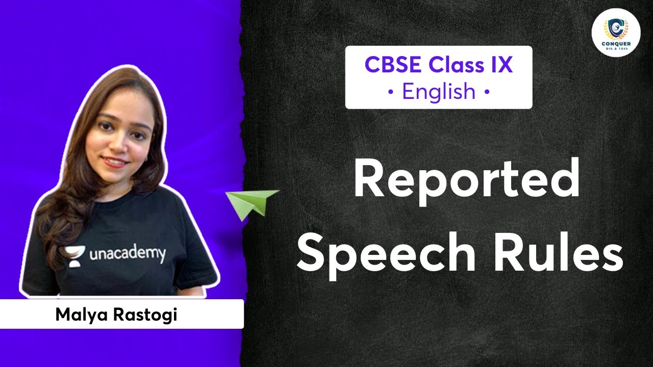 Class 9: Reported Speech Rules | English | Conquer 9th & 10th | Malya ...