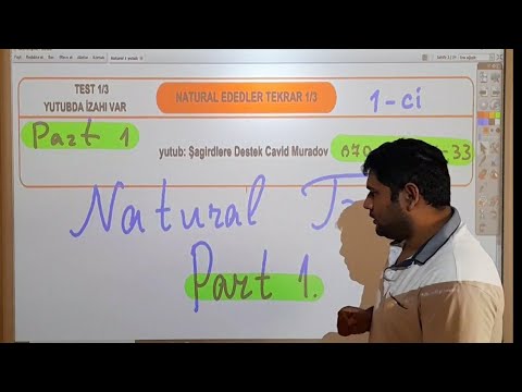 Natural Ədədlər Pdf 1. Riyaziyyat Cavid Muradov