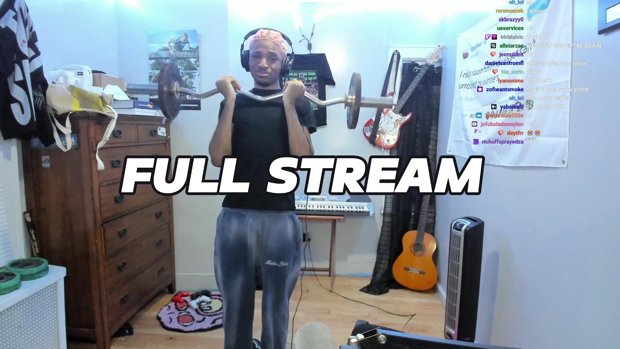 D Lou is Forced To Workout On Stream (FULL STREAM) - YouTube