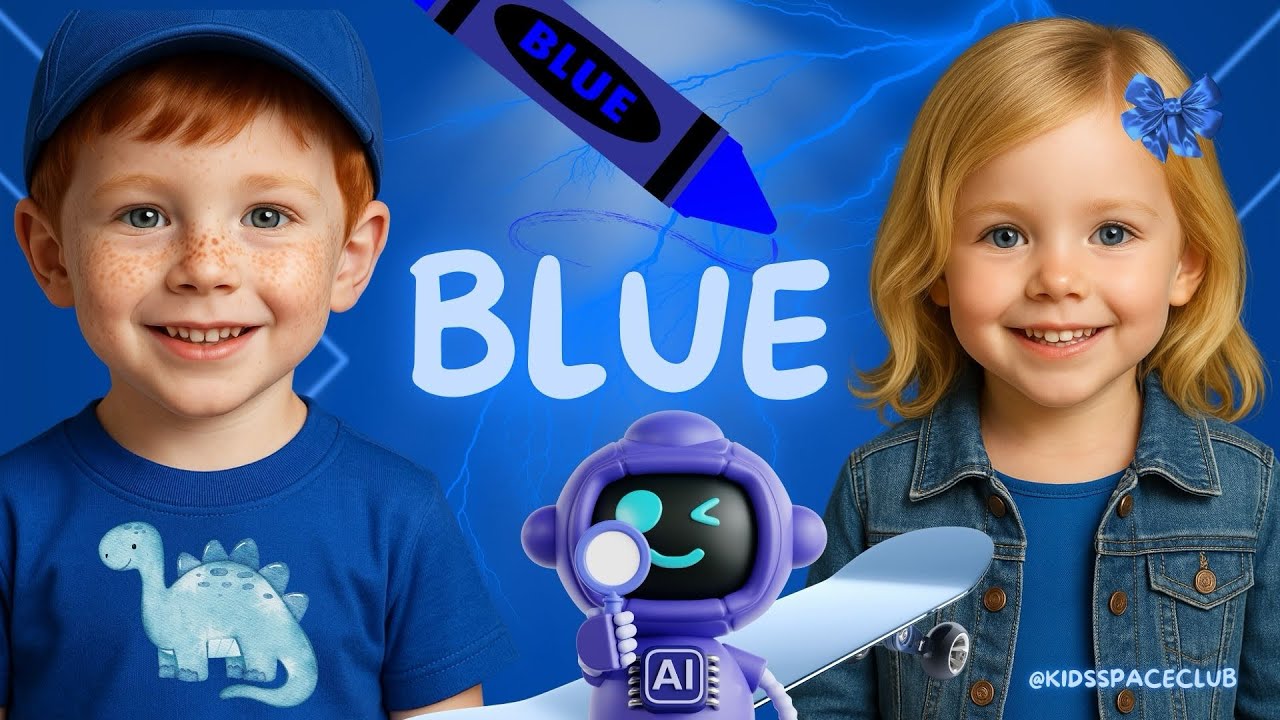 🧢 BLUE MOMENTS | LEARN THE COLOR BLUE 💙 - YouTube