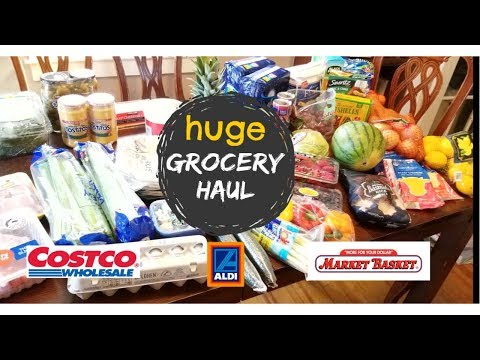 Huge Grocery Haul | Costco Aldi Market Basket