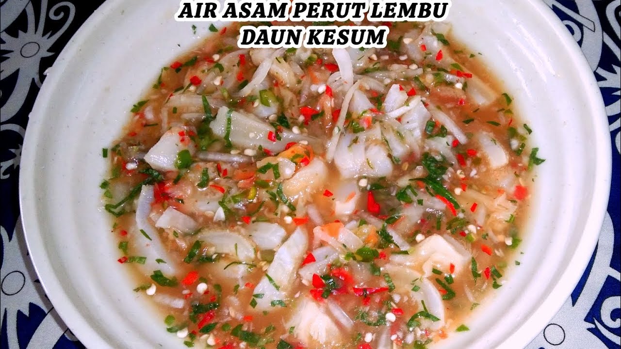 PERUT AIR ASAM DAUN KESUM SANGAT HARUM BAUNYA - YouTube
