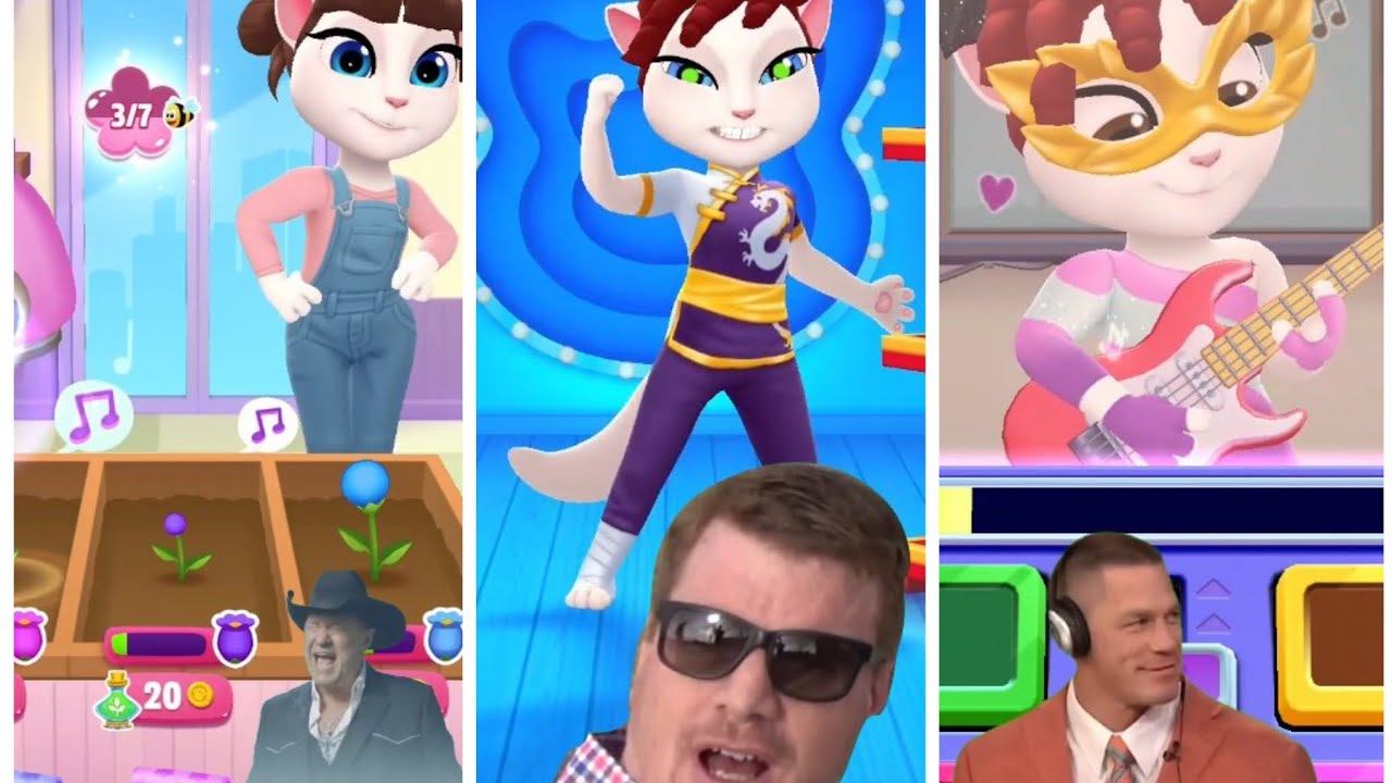 My Talking Angela 2 next level.Big enough-Soccer dad-John Cena dancing ...