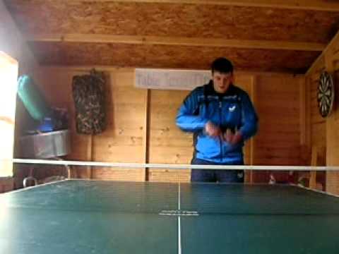 Table Tennis Tips: Backhand topspin serve - YouTube