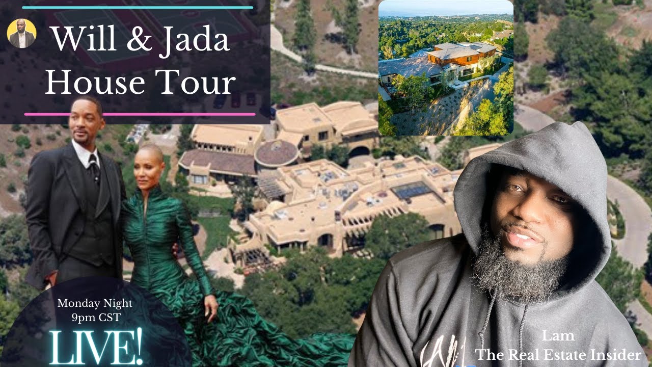 Will and Jada Pinkett Smith House Tour | LIVE w/ The Real Estate ...