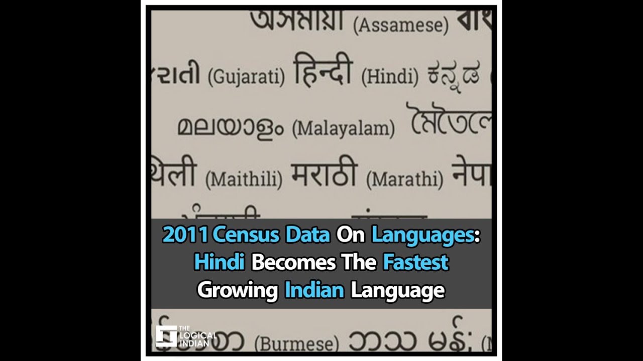 2011 Census Data On Languages: Hindi Becomes The Fastest Growing Indian ...