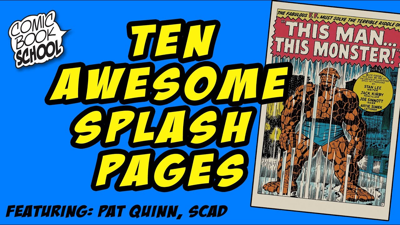 10 Awesome Comic Book Splash Pages - Guest Pat Quinn, SCAD - YouTube