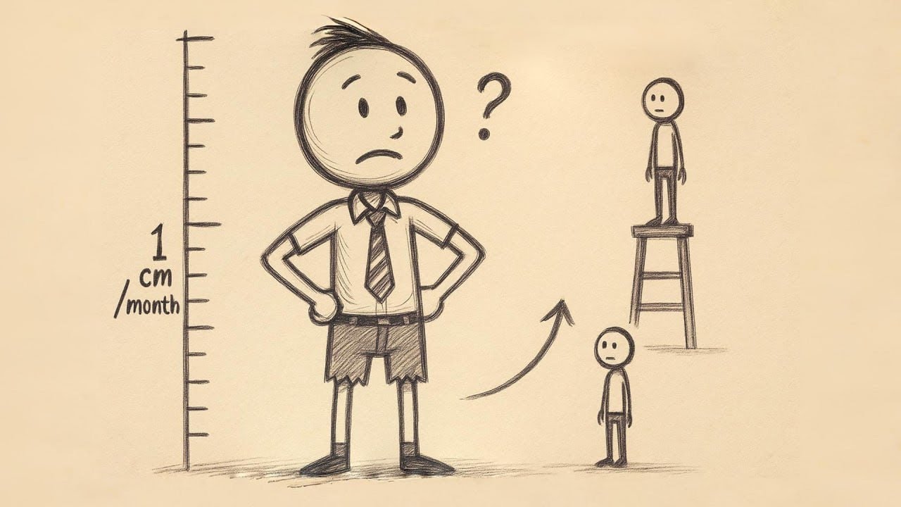 What if humans grew 1 cm every month? - YouTube