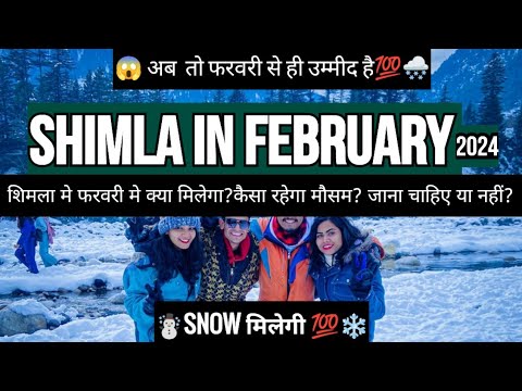 Shimla in February | snowfall in Shimla | Kufri | Shimla snowfall 2024 | mall road shimla - YouTube