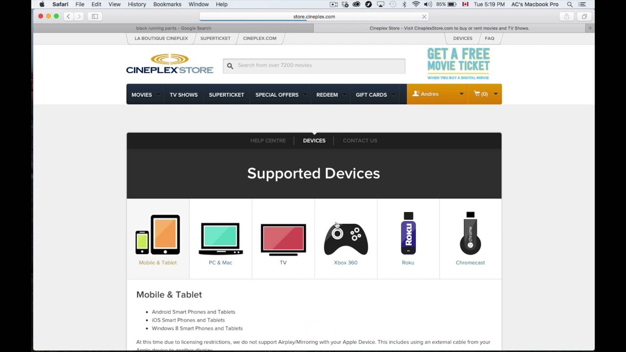 How to Redeem pin/promo code in Cineplexstore.com - YouTube