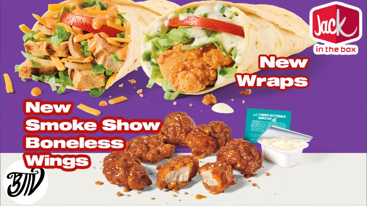 Smoke Show Boneless Wings + Fajita Jack Wrap & Caesar Jack Wrap || NEW ...