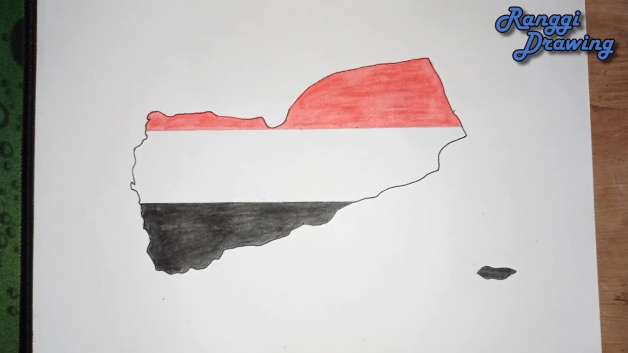 How to Draw Map of Yemen - YouTube