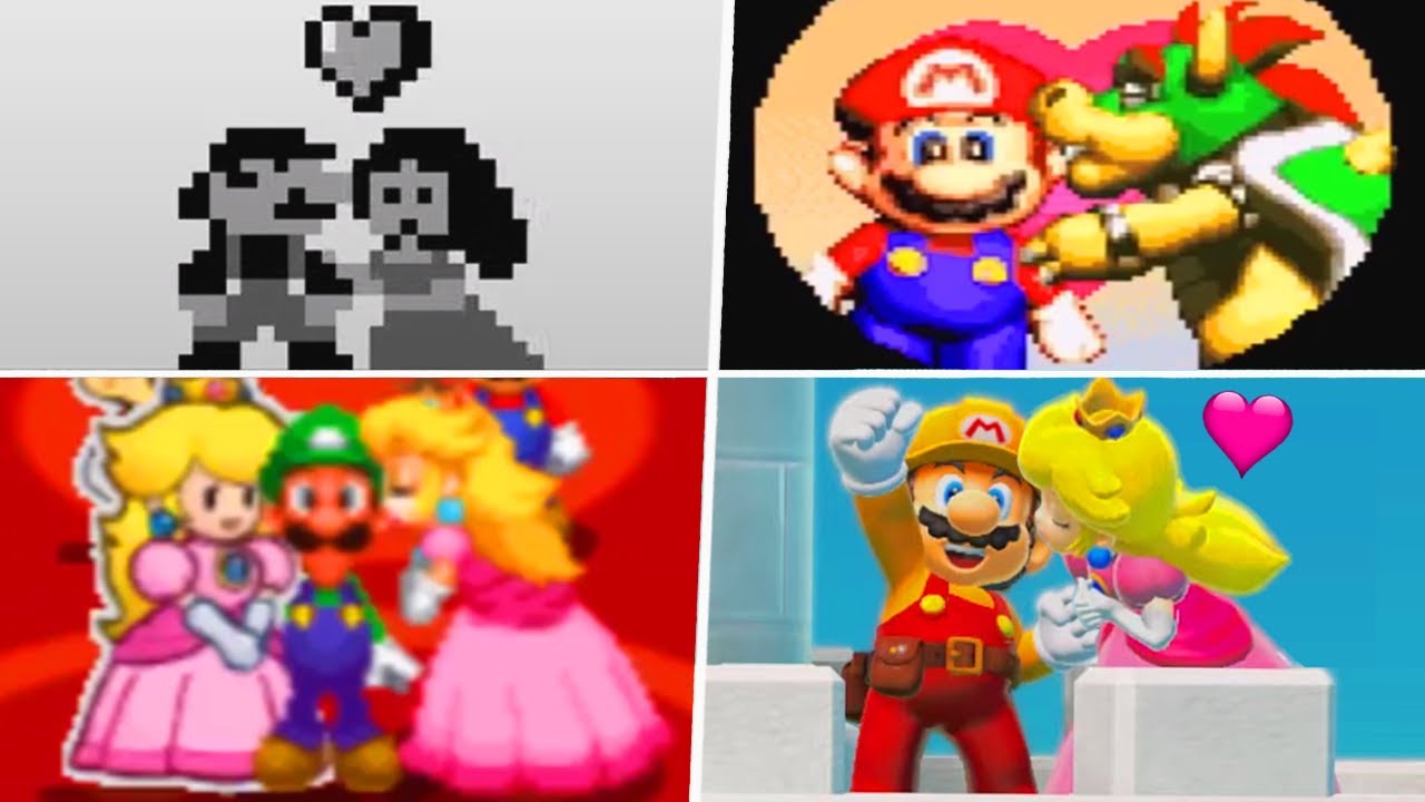 Evolution of Super Mario Love Moments (1989 - 2021) - YouTube