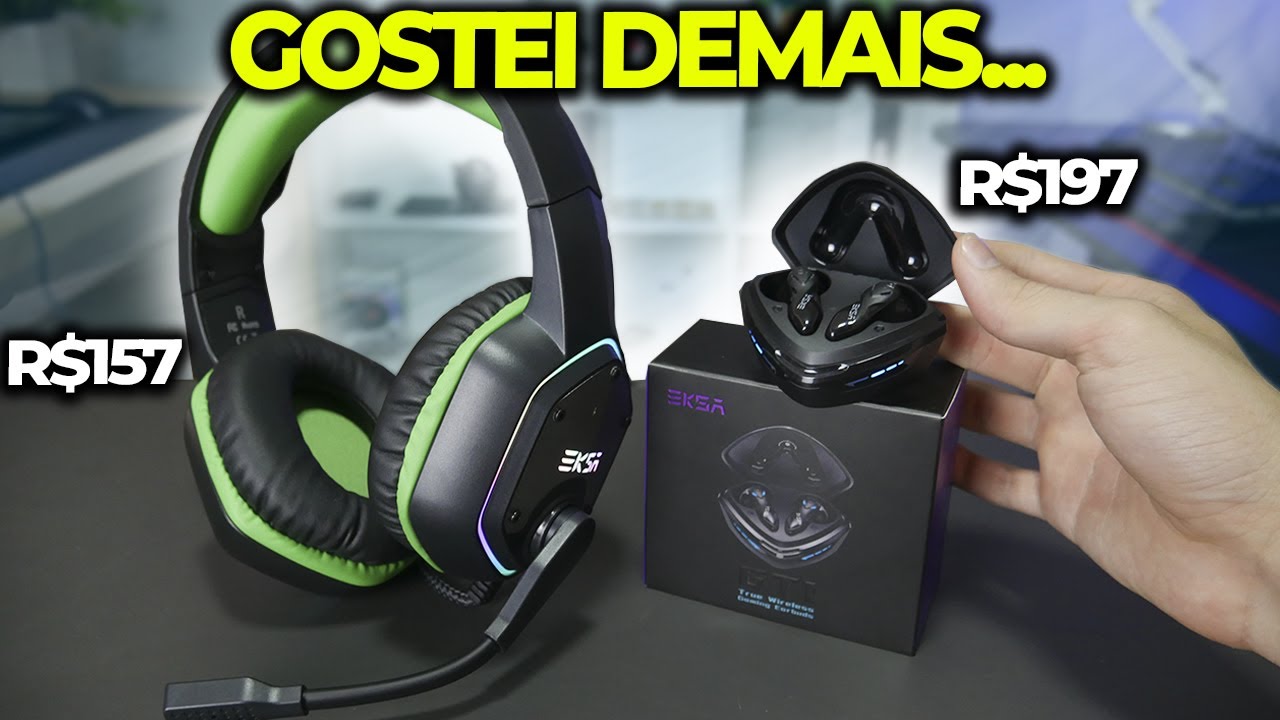 HEADSET GAMER BARATO E FONE BLUETOOTH DO ALIEXPRESS, NUNCA VI ESSA MARCA, MAS GOSTEI... - YouTube