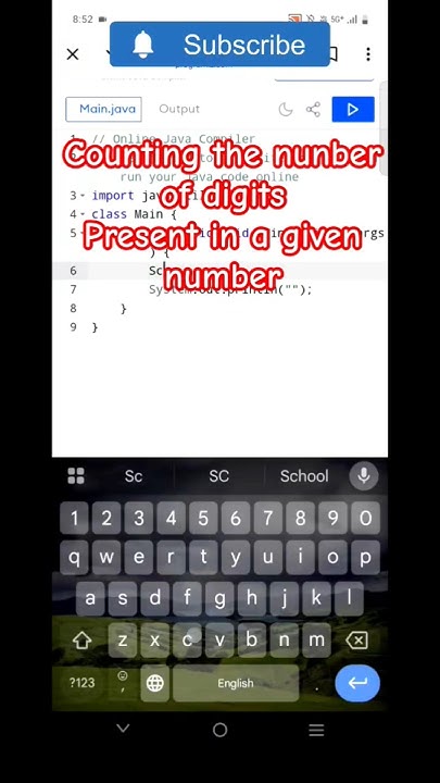 Java program to count the number of digits in a number | freshers | interview | technical ...