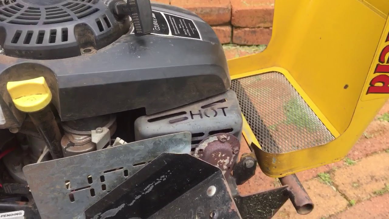 Greenfield mini now ride on mower - YouTube
