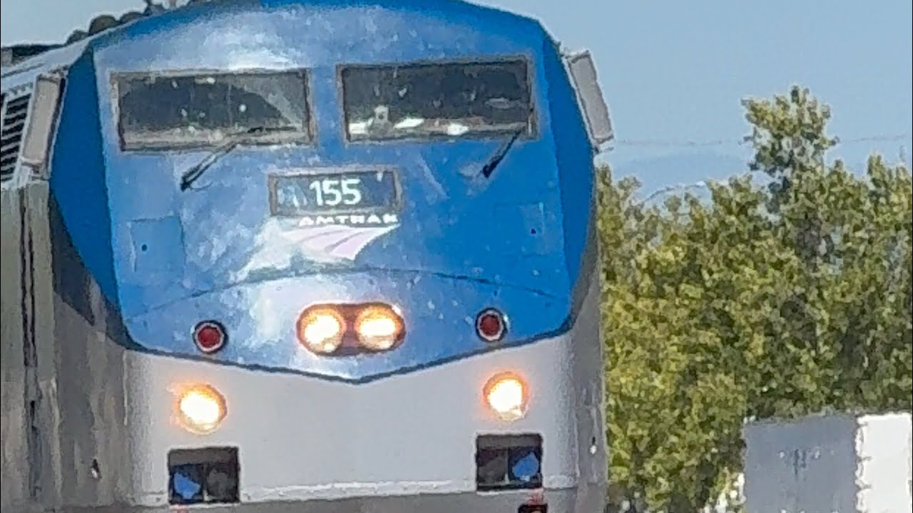Amtrak 155 California Zephyr Westbound Roseville Station - YouTube