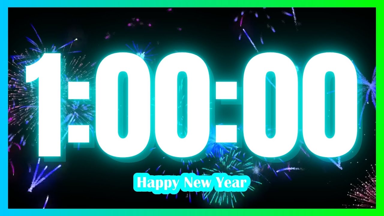 1 Hour New Year Countdown | Firework - No Music - 2024 | - YouTube