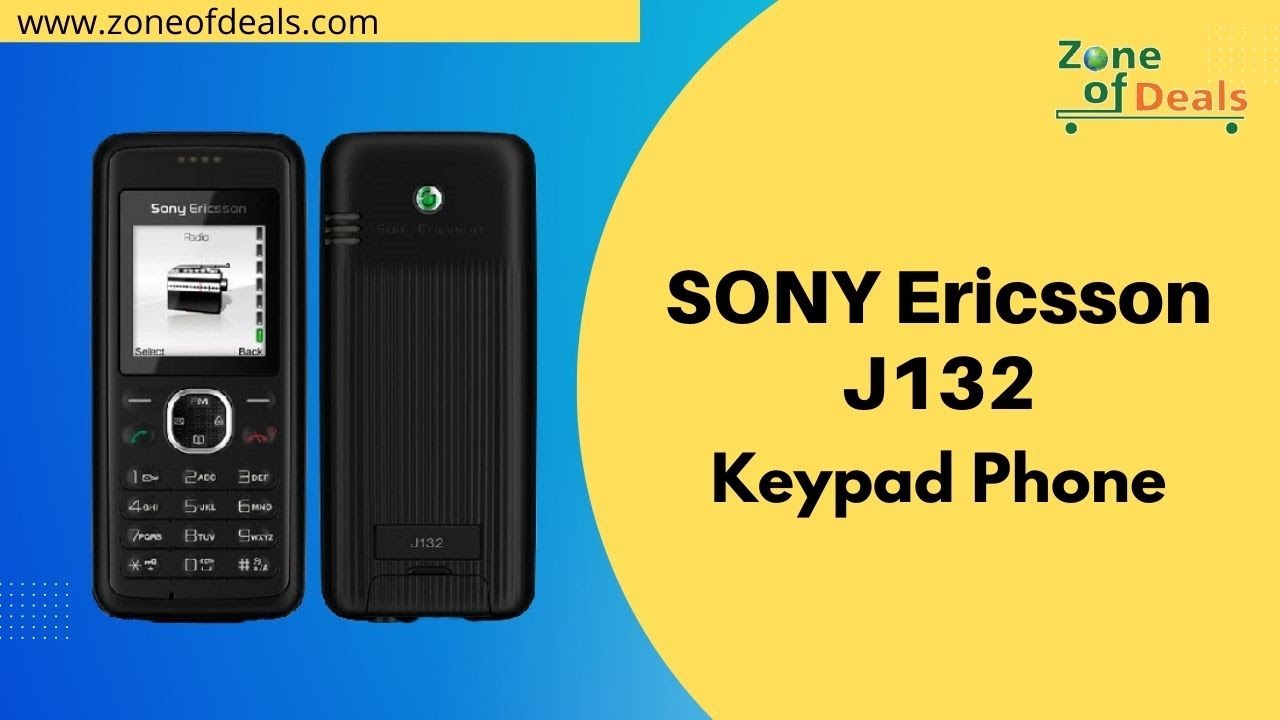 Sony Ericsson J132 - Sony Keypad Phones - Refurbished Mobiles - Sony ...