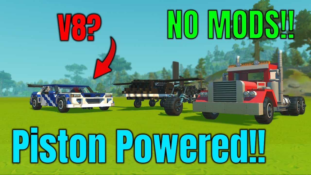 All Piston Powered Vehicles in Scrap Mechanic! - YouTube