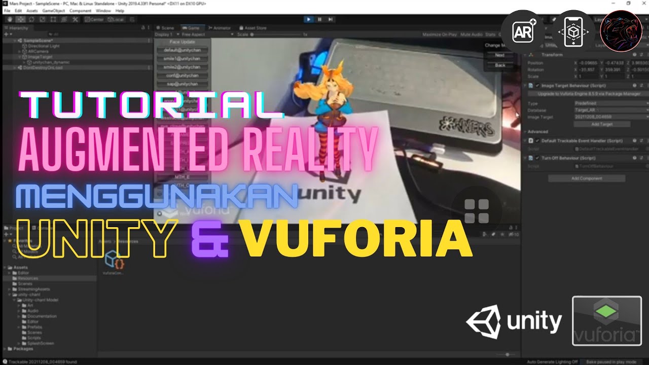 Tutorial Augmented Reality - Unity & Vuforia - YouTube