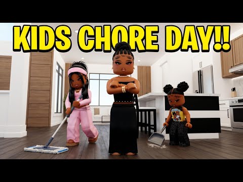 💰 Kennedy & Aliyah Got PAID ROBUX for Doing Chores!? | Bloxburg Family Roleplay