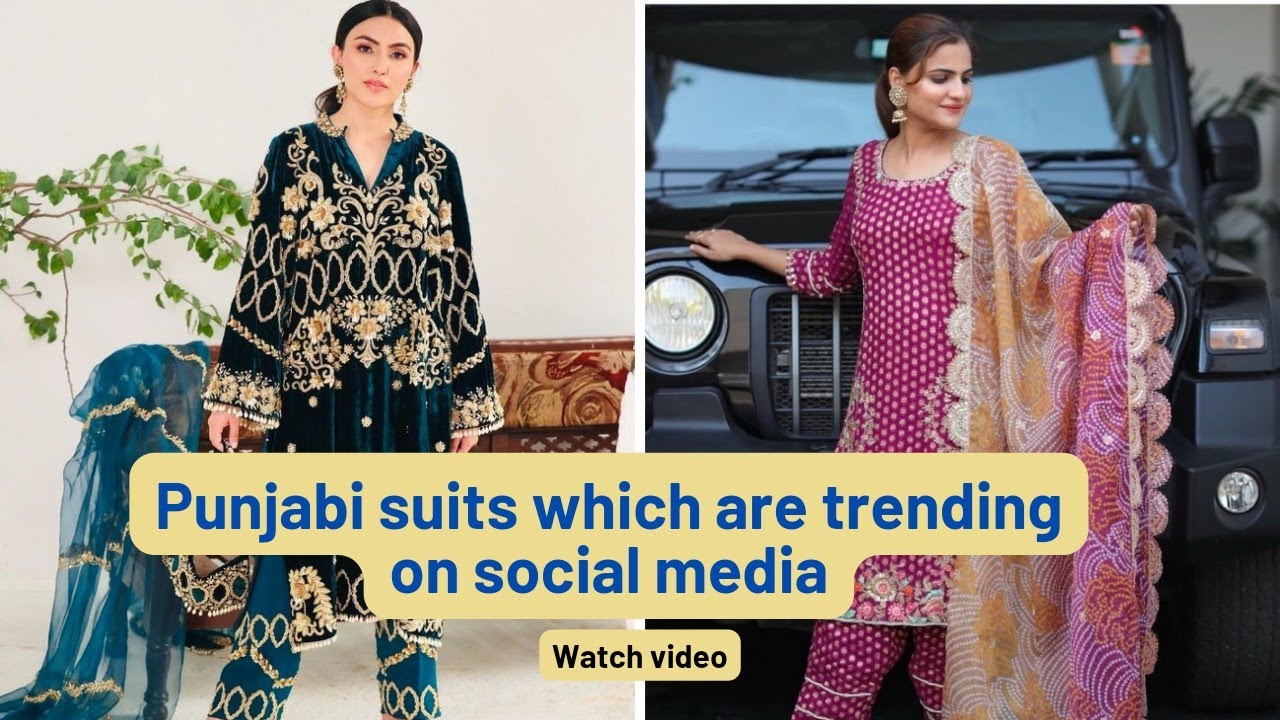 Punjabi suits viral on social media #viral #suits #instafashion # ...