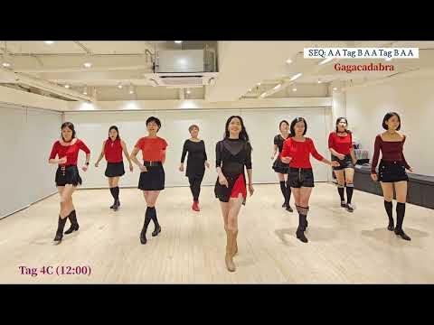 Gagacadabra Line Dance l Phrased Intermediate l 가가카다브라 라인댄스 l Linedancequeen l Junghye Yoon ...