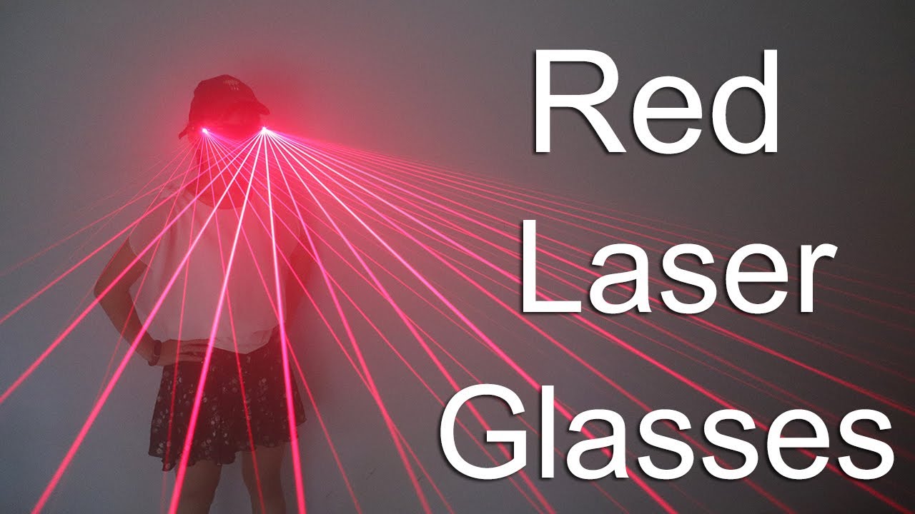 2 in 1 New High Quality Red Laser Glasses,LED laser beam glasses For ...
