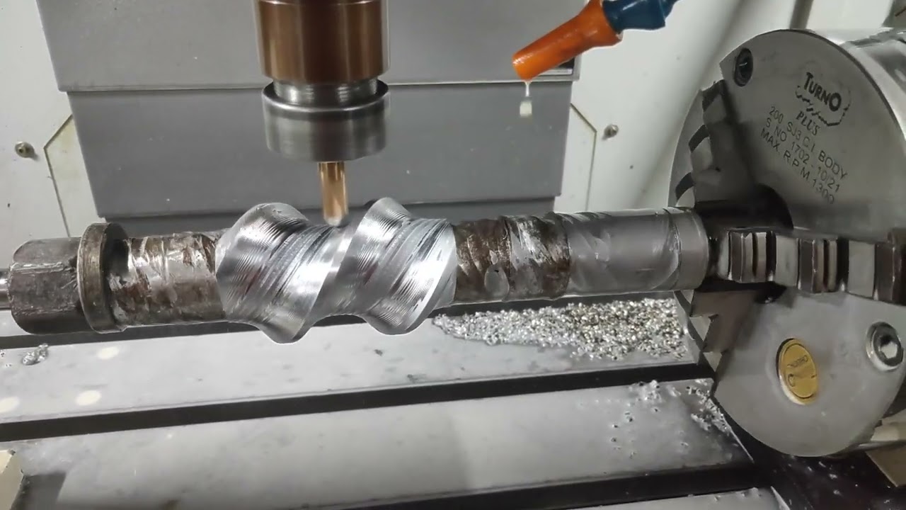 4 axis vmc rotatary machining .. - YouTube