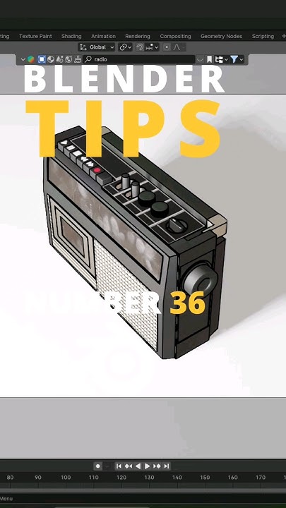 Blender Tip 36 Outlines ️ #blender #blendertutorial #blender3d # ...