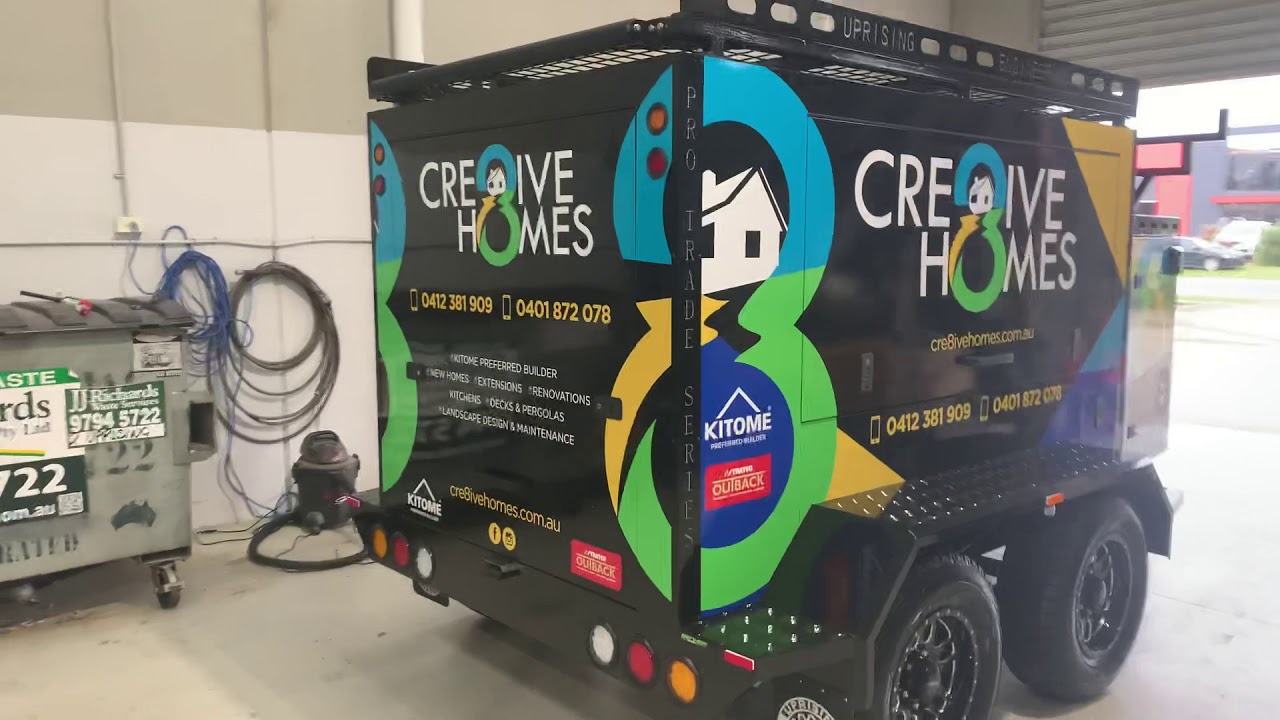 Uprising engineering- Cre8ive homes tradesman trailer - YouTube
