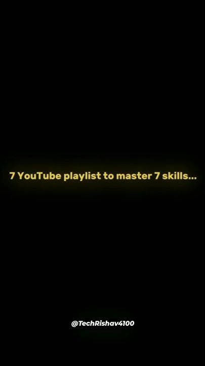7 youtube Playlist #reels #shortsfeed #shorts #coding #motivation #fyp #Coder #mindset #viral # ...