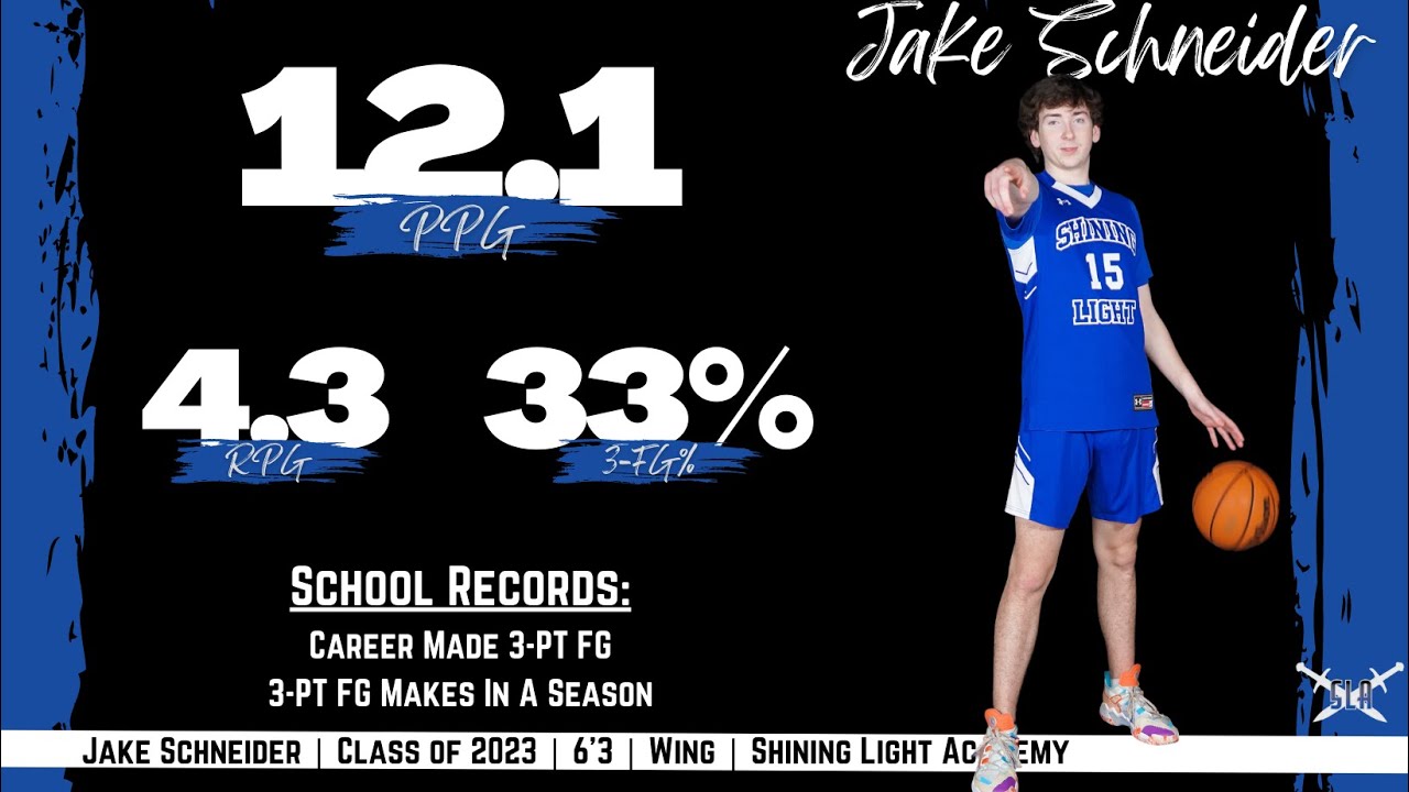 Jake Schneider '23 Season Highlights - YouTube