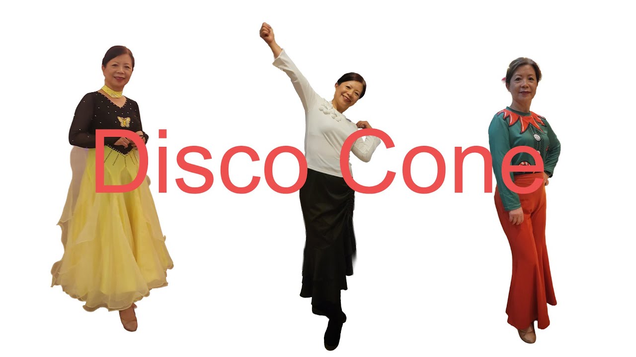 Disco Cone Line Dance Teach & Demo - YouTube