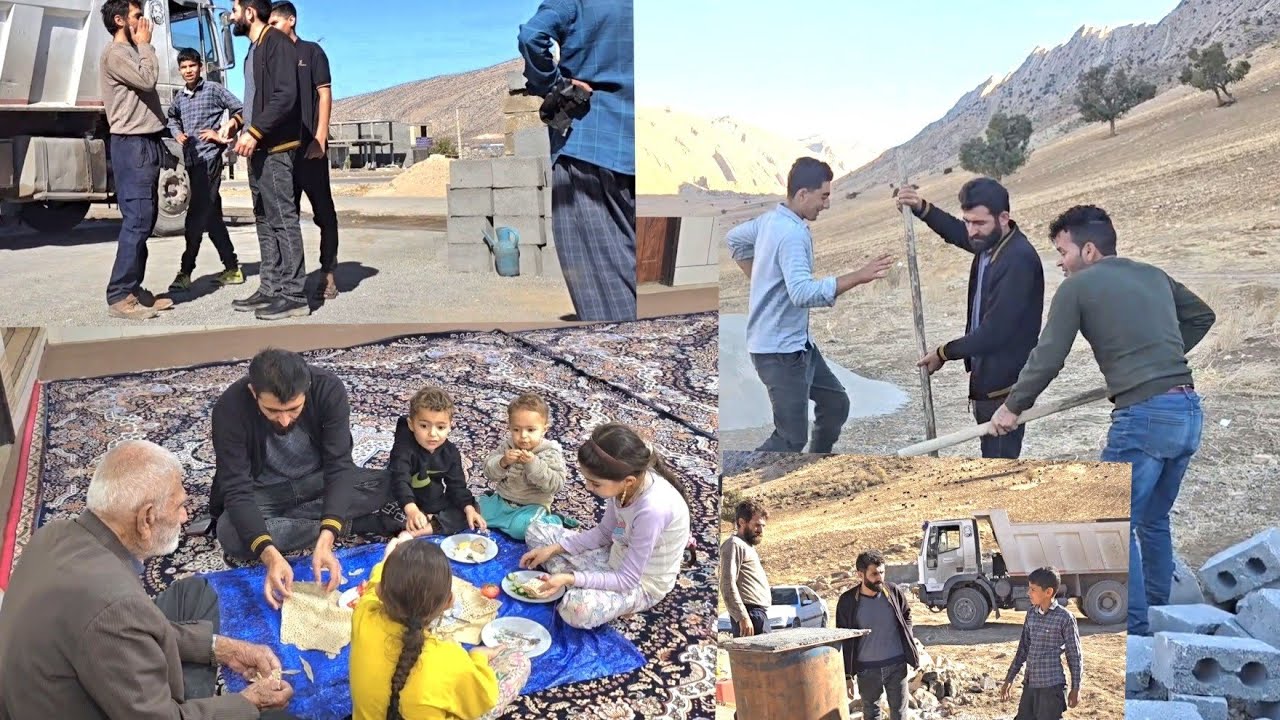 "Providing materials for setting up a new tent by the engineer and the ...