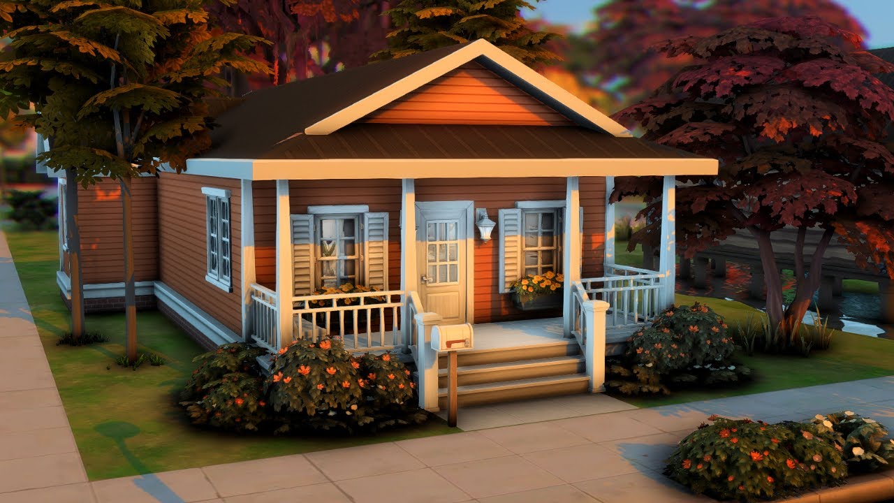 Small Family Home - Sims 4 Speedbuild (No CC) - YouTube