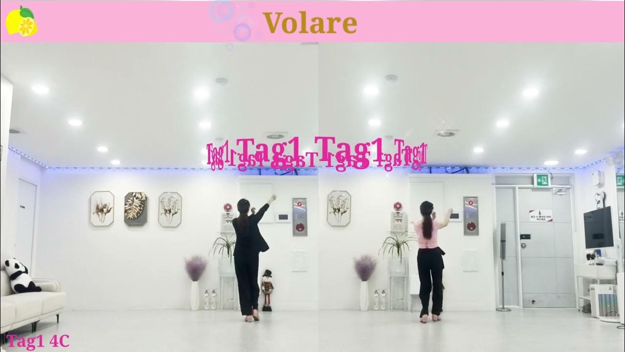 Volare Linedance Demo Improver 볼라레 라인댄스 - YouTube